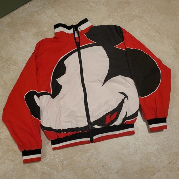 Disney | Jackets & Coats | Vtg 9s Disney Mickey Mouse Co Mens S Small ...